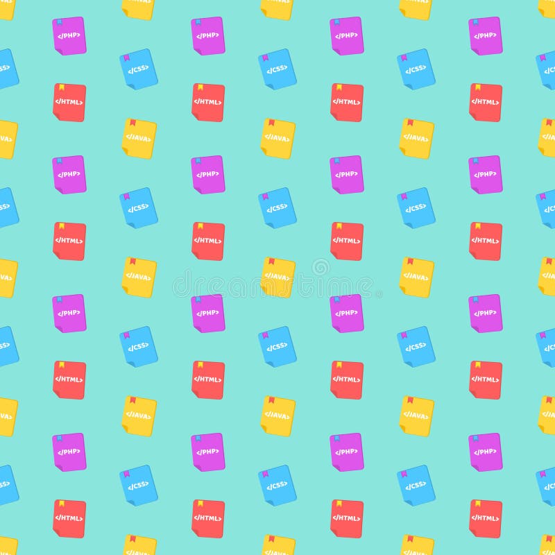 HTML books stacks icons stock vector. Illustration of format - 38763728