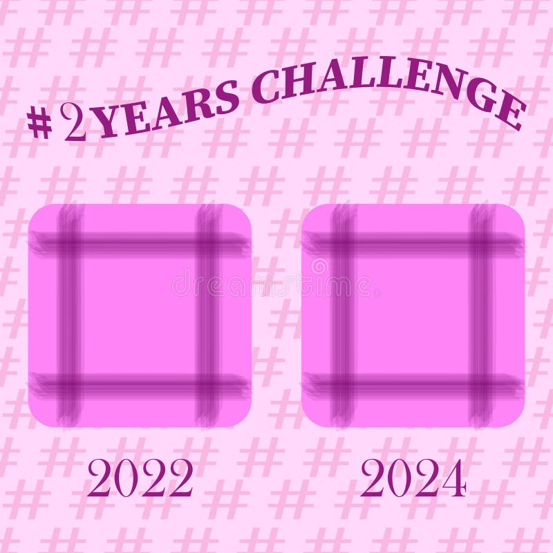 Pattern Progression Depiction. 2022 Compared To 2024. Magenta Hue ...