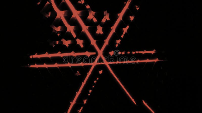 Pattern Pulsates With 3d Volume Design Lines In Pattern Move In