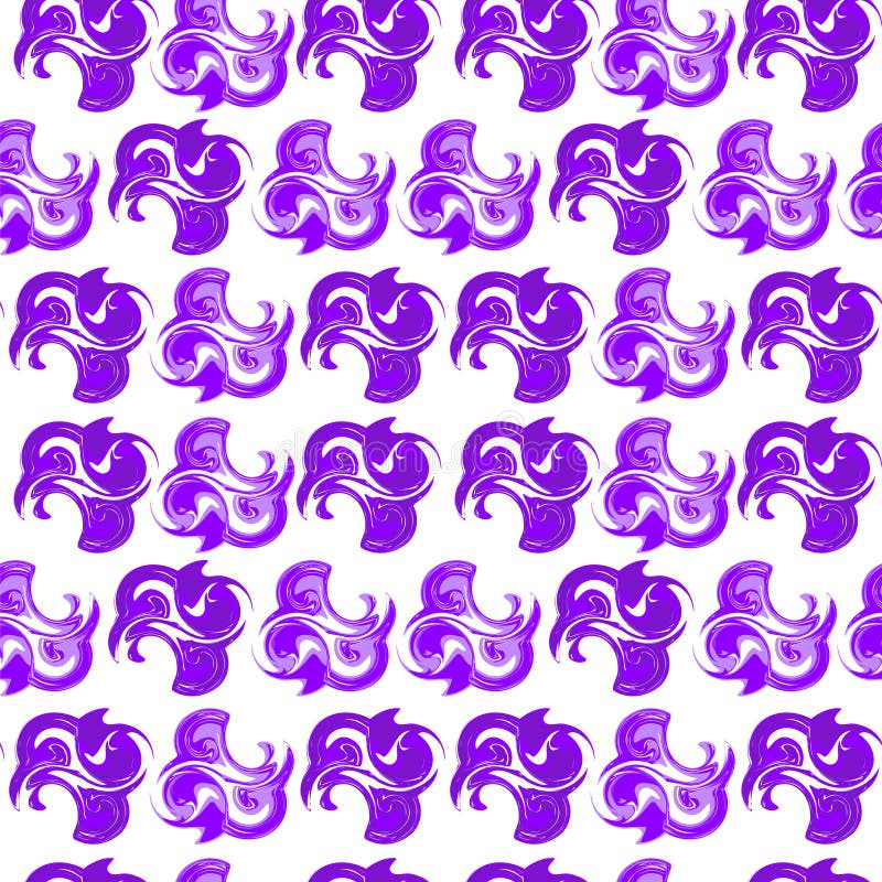Pattern Purple Abstract Shapes Stock Vector - Illustration of design ...