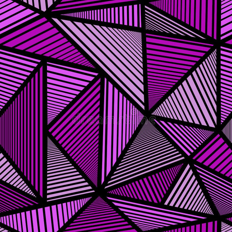 Pattern with Purple Triangle Stock Illustration - Illustration of ...