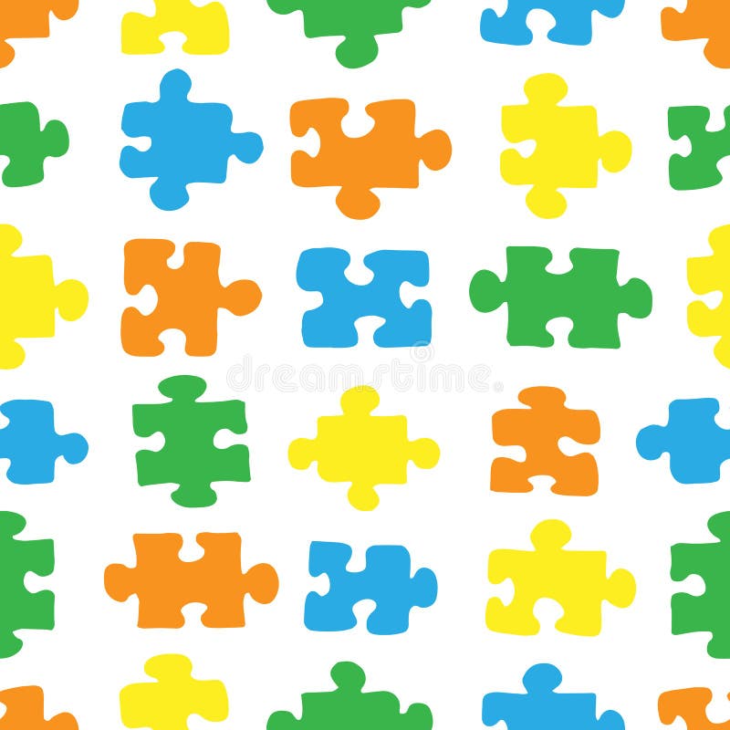 The Pattern of the Puzzle 03 Stock Illustration - Illustration of ...