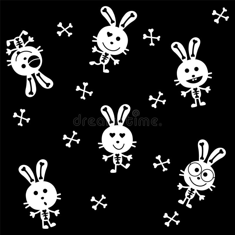 Skeleton Set of Different Poses. Expression of Dead Emotions Stock ...