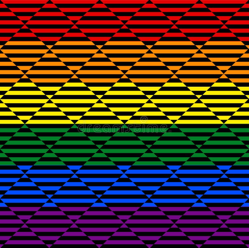 LGBT Community Flag. Pattern on a Rainbow Background. Template. Content ...