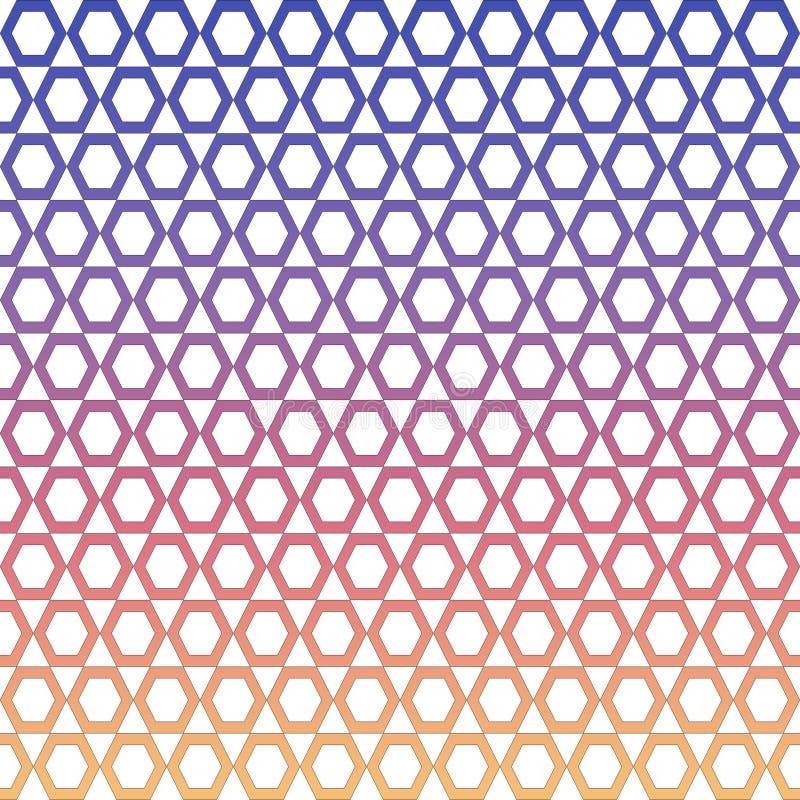 Pattern with Rainbow Color Hexagons Stock Vector - Illustration of ...