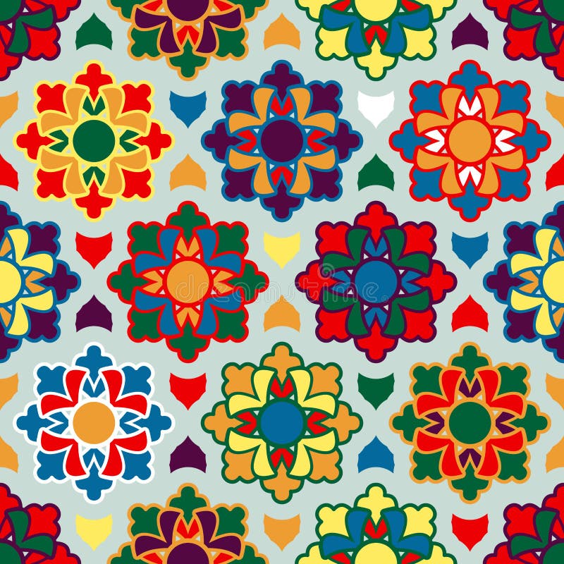 Arabic Texture Set. Ramadan Seamless Pattern Stock Vector ...