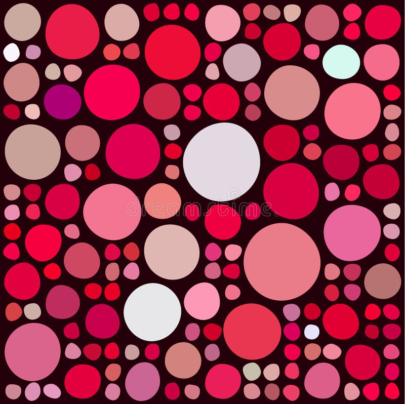 Pattern with Random Circles Stock Vector - Illustration of happy ...