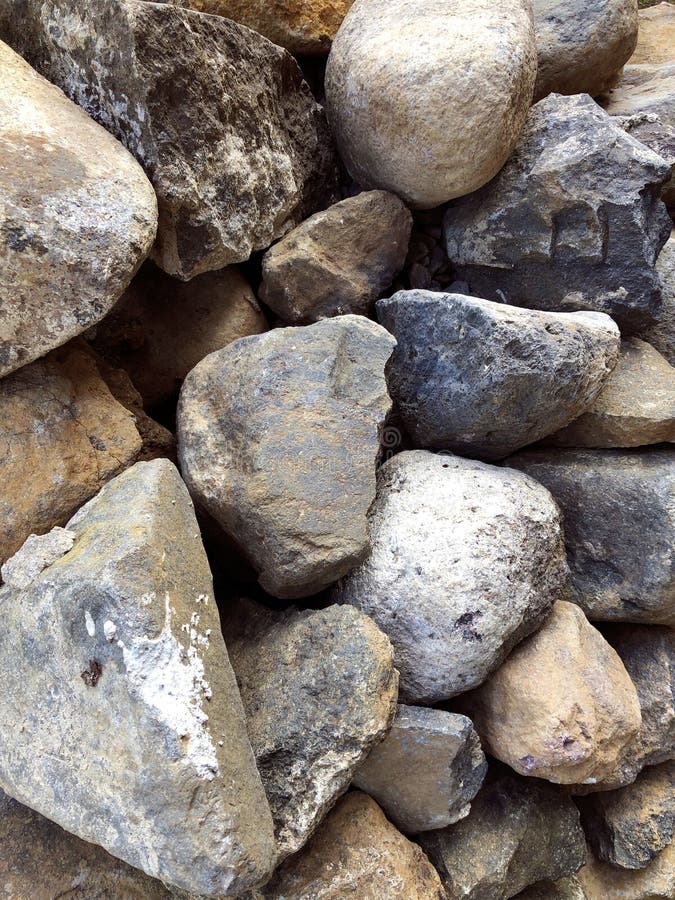 Pattern of Random Piles of Natural Colored Stones Stock Image - Image ...