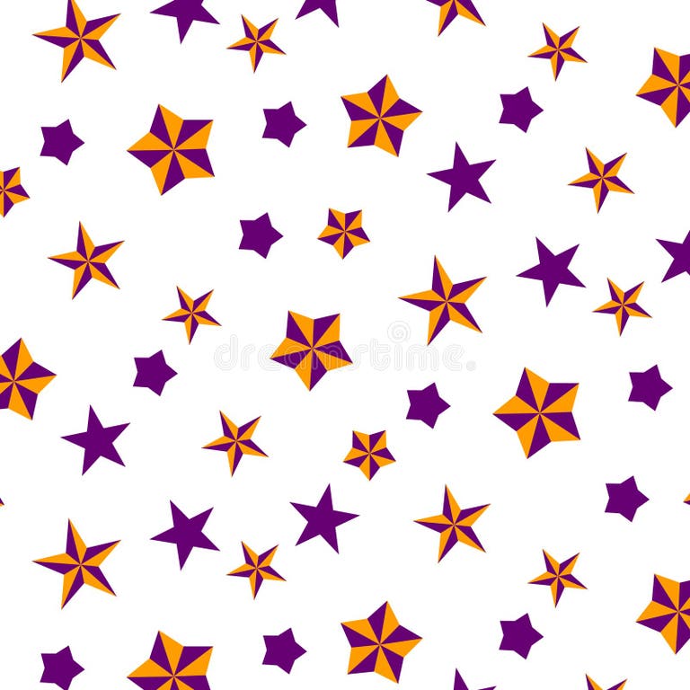 Pattern Random Stars in Retro Style Halloween Theme, Vector Pattern for ...