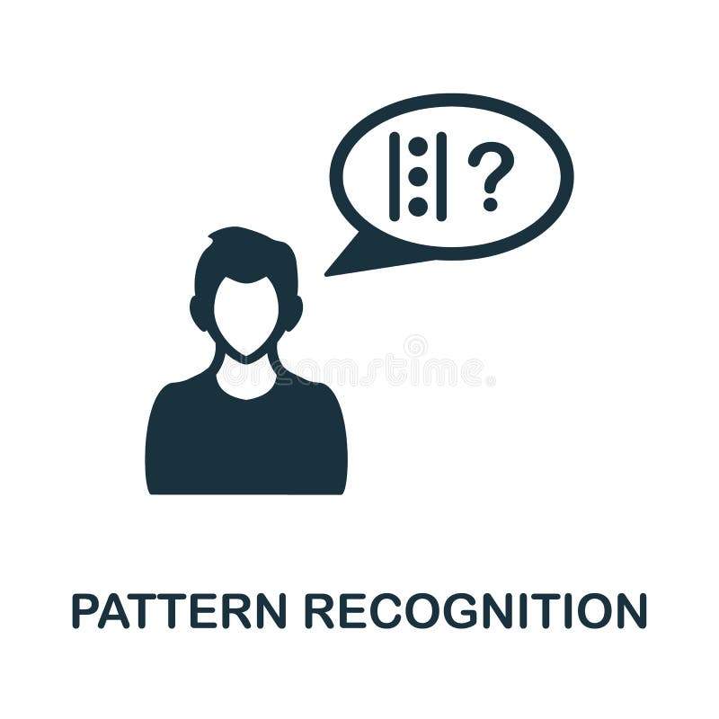 Pattern Recognition Icon. Monochrome Sign from Cognitive Skills ...