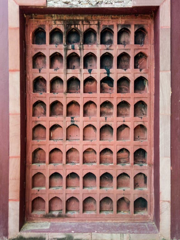 Pattern of Rectangle Shaped Wall in Indian Style Background Stock Image ...