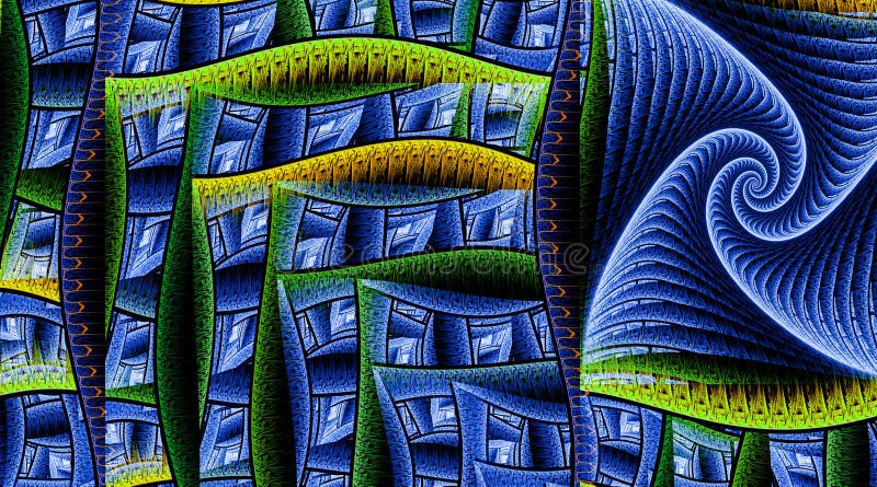 Pattern Rectangles. Protective Aliens Wall Stock Illustration ...