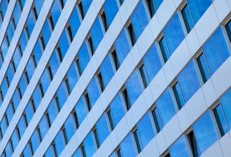 Pattern of Rectangular Blue Windows Stock Image - Image of backdrop ...
