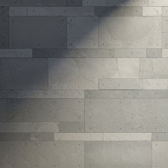 A Pattern of Rectangular, Grey Concrete Tiles Arranged in a Staggered ...
