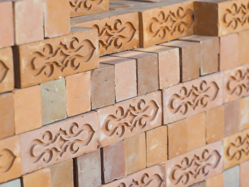 Pattern of red brick block stock image. Image of gardening - 92606469
