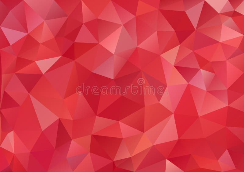 Pattern Red Color Geometric Stock Vector - Illustration of decoration ...