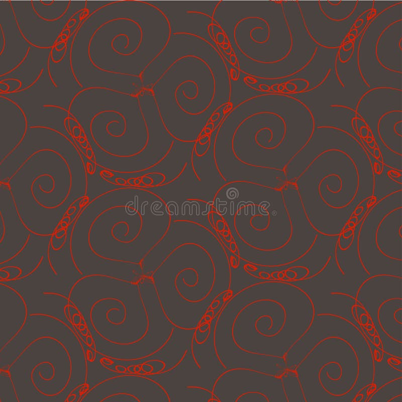 The Pattern of Red on a Gray Background Stock Illustration ...