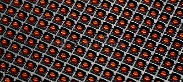 Pattern of the Red Led Panel Light, Small Diodes with Different ...