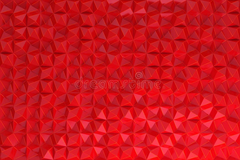 Pattern of Red Pyramid Shapes Stock Illustration - Illustration of ...
