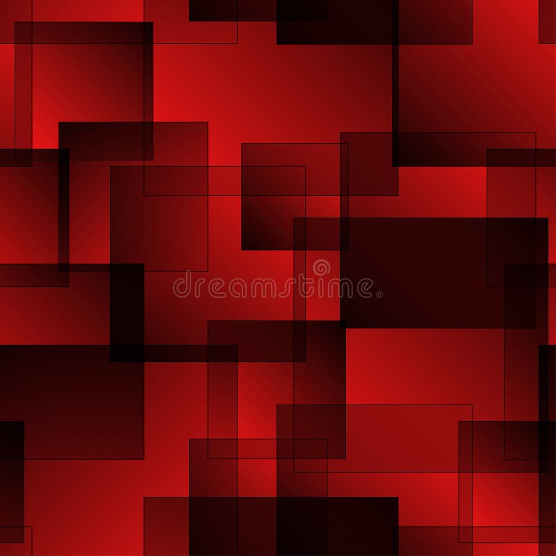Pattern of Red Squares with Shadow and Volume Stock Vector ...