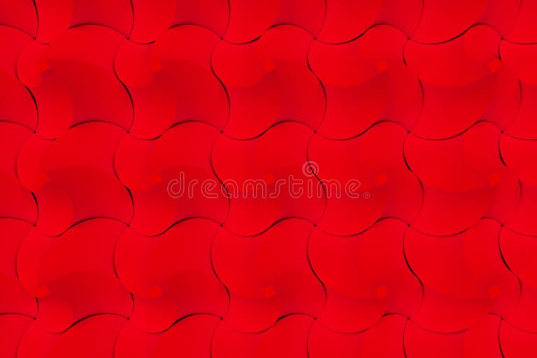 Pattern of Red Twisted Pyramid Shapes Stock Illustration - Illustration ...