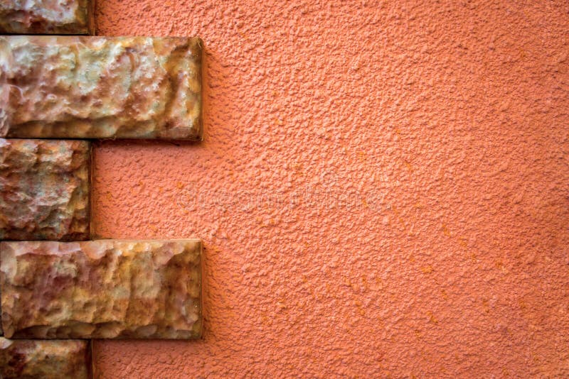 Pattern of Red Wall with Brick Stone Stock Image - Image of dirty ...