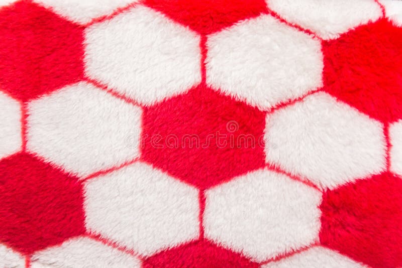 Pattern Red White Hexagon Design Fabric Abstract Geometric Shape Modern ...