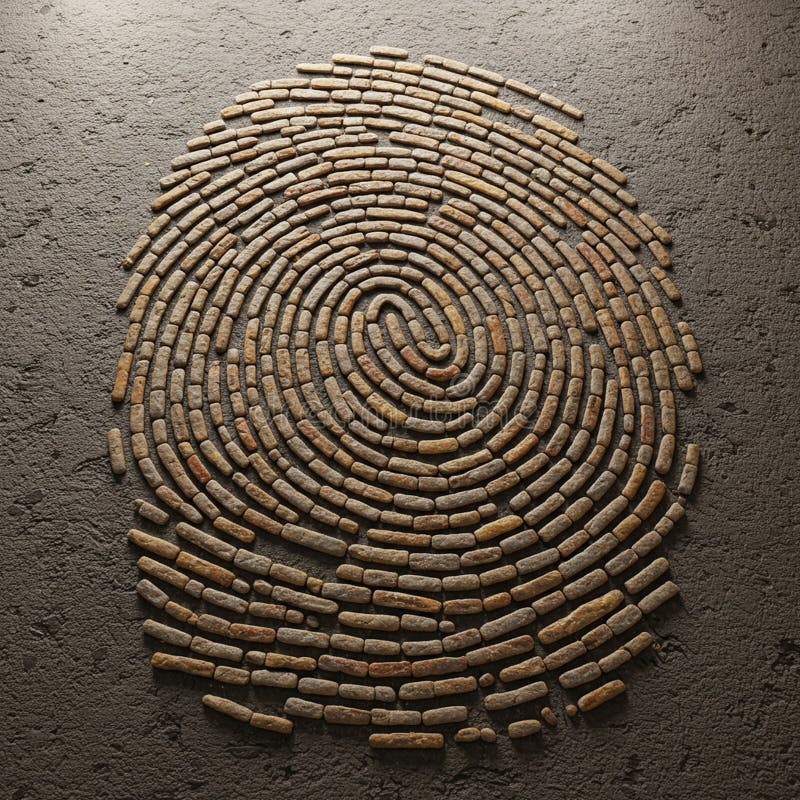 A Pattern Resembling a Human Fingerprint is Created Using Small ...