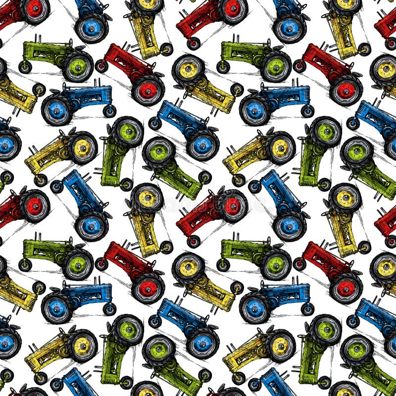 Tractor stock vector. Illustration of antique, classic - 36039377