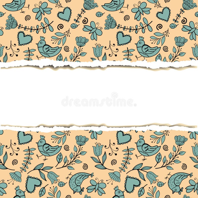 Pattern rip paper stock vector. Illustration of note - 30858730