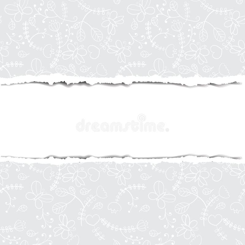 Pattern rip paper stock vector. Illustration of note - 30858730