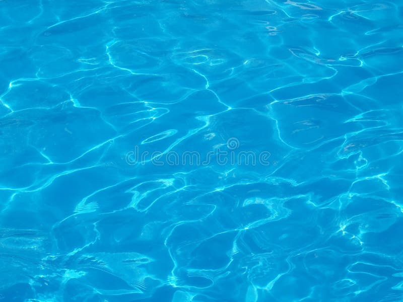 Rippled that Reflect Sunlight on Blue Water Surface in Resort Swimming ...