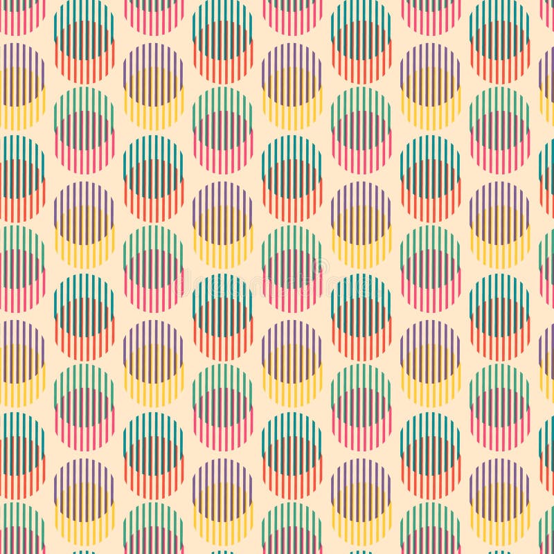 Pattern with Risograph Effect. Seamless Vector Pattern. Geometric ...