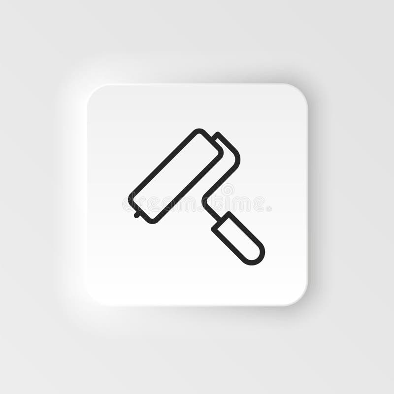 Pattern Roller Tool Vector Icon Element Of Design Tool For Mobile Concept And Web Apps Vector