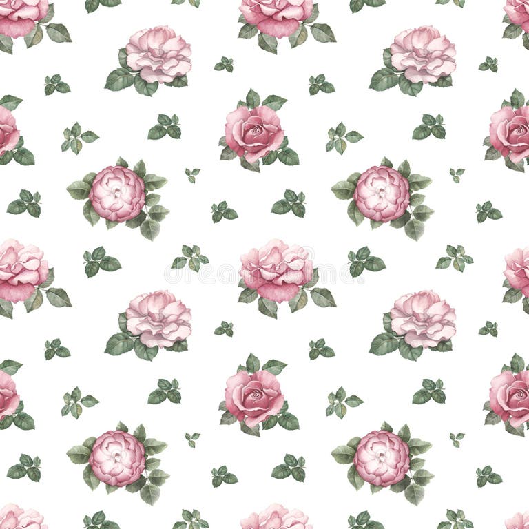 Old Fashioned Rose Pattern Stock Illustrations – 2,346 Old Fashioned ...