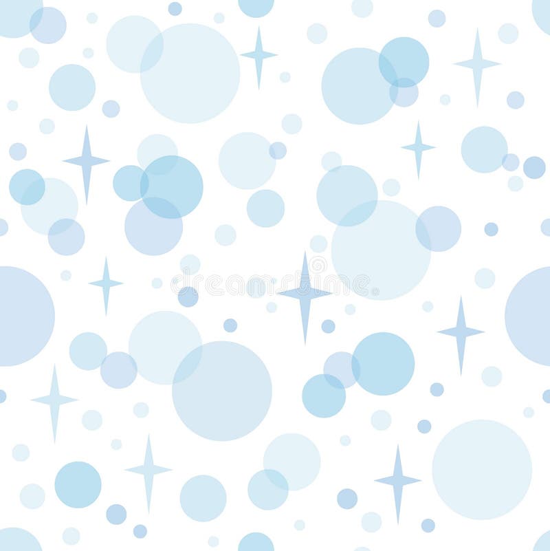 Pattern Round Spots and Stars on White Stock Vector - Illustration of ...