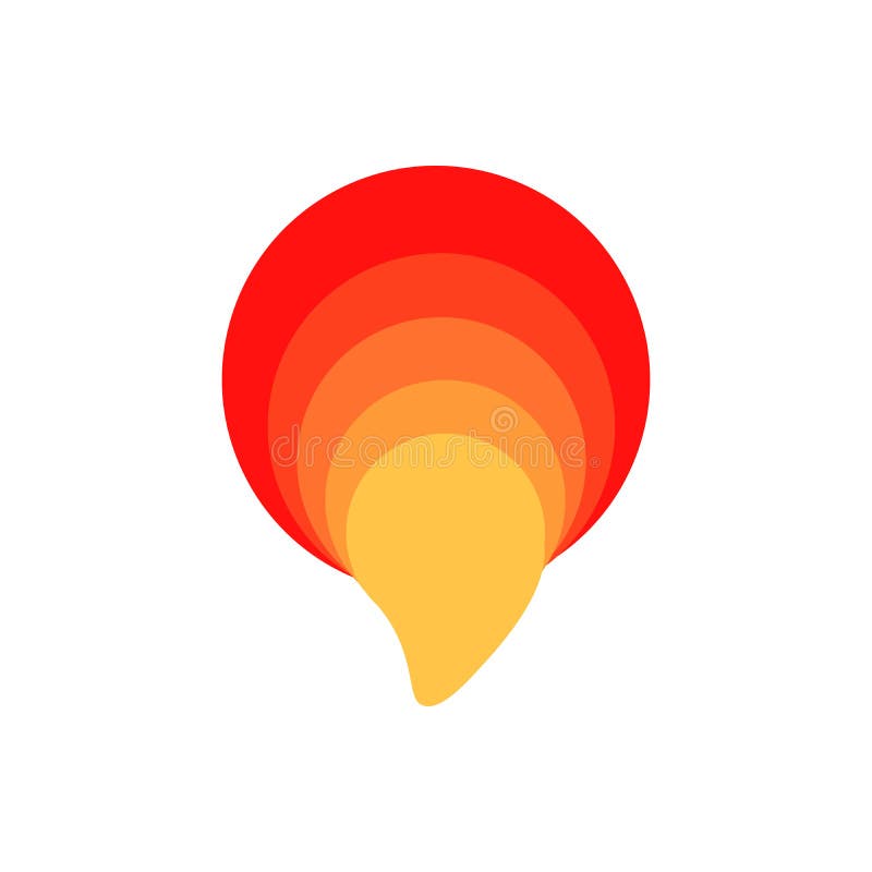 Pattern with Rounded Geometric Circles Representing Danger Scale from ...