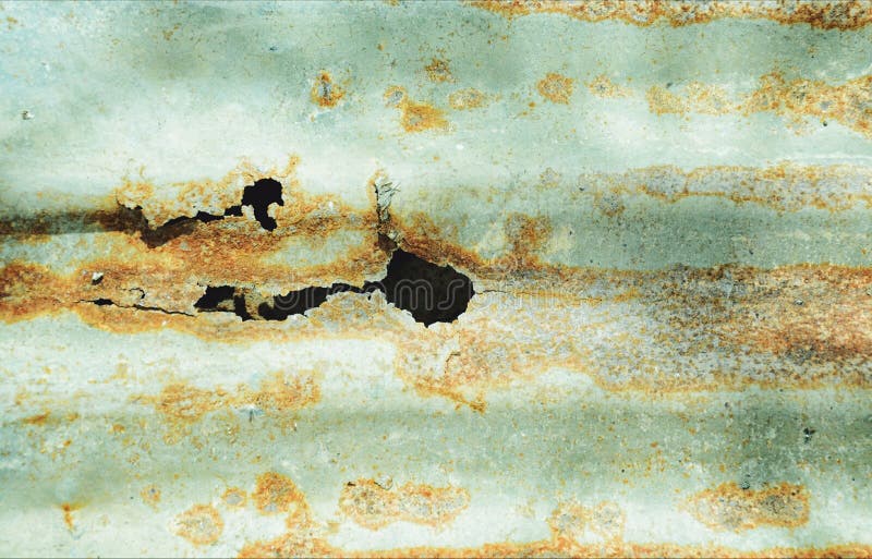 Rust on zinc stock image. Image of decaying, sheet, zinc - 125520481
