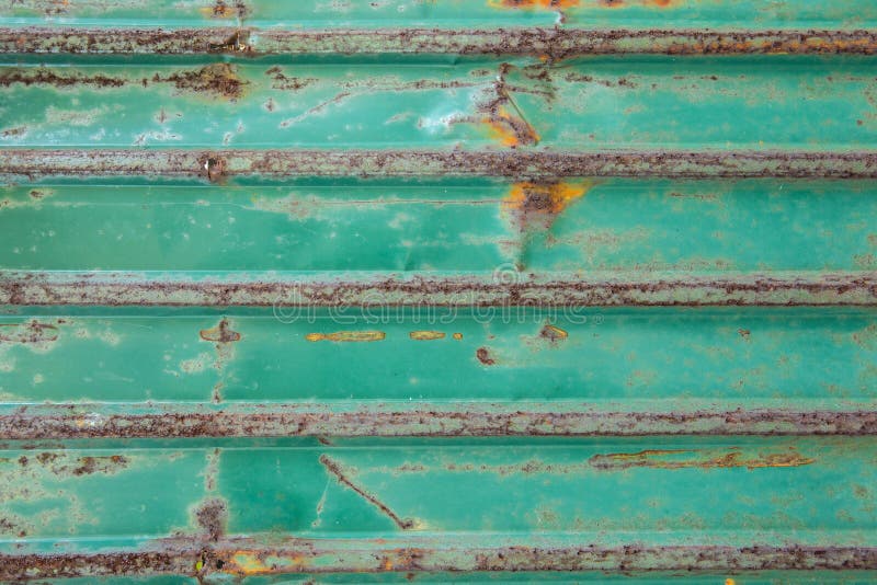 Pattern of Rust on the Green Wall Metal Sheet Texture Background Stock ...