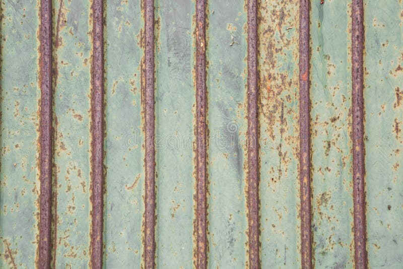Pattern of Rust on the Green Wall Metal Sheet Texture Background Stock ...