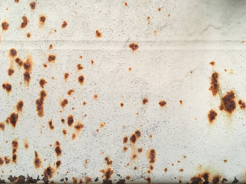 Pattern of Rust on White Steel Sheet Texture Background Stock Photo ...