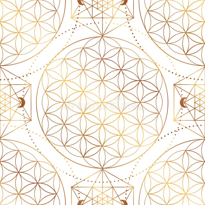 Pattern of Sacred Geometry Symbol. Vector Illustration Stock Image ...