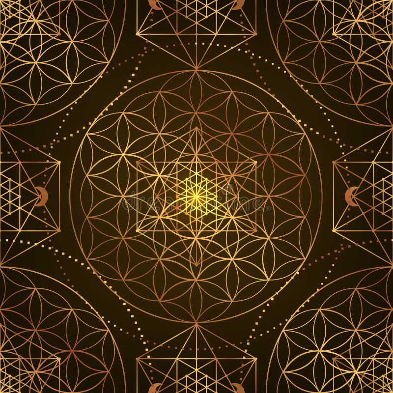 Pattern of Sacred Geometry Symbol. Vector Illustration Stock Vector ...