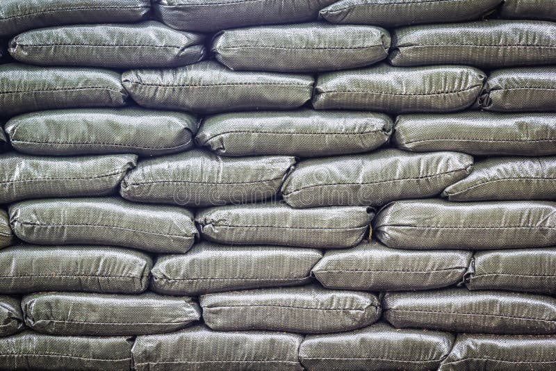 Texture Of Sand Bag In Military Stock Image - Image of sack, round ...