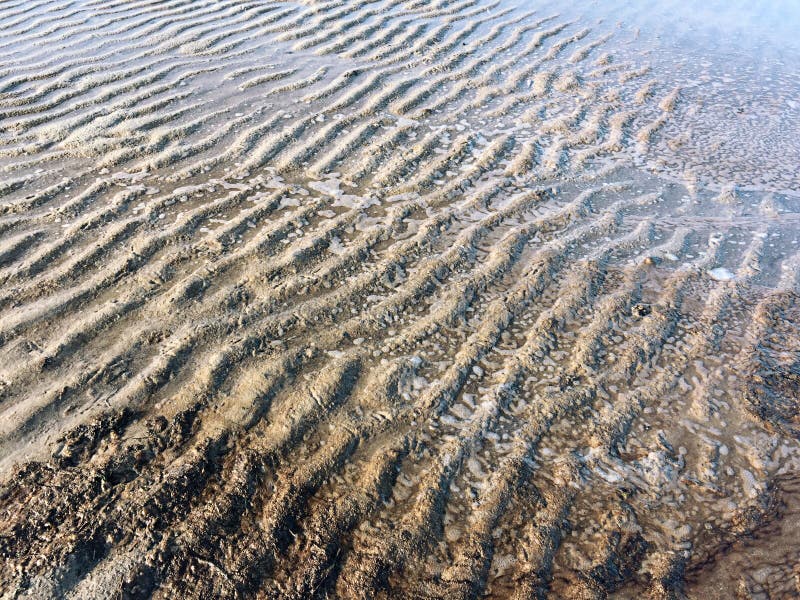 Pattern of Sand and Water in the Spring Stock Photo - Image of abstract ...