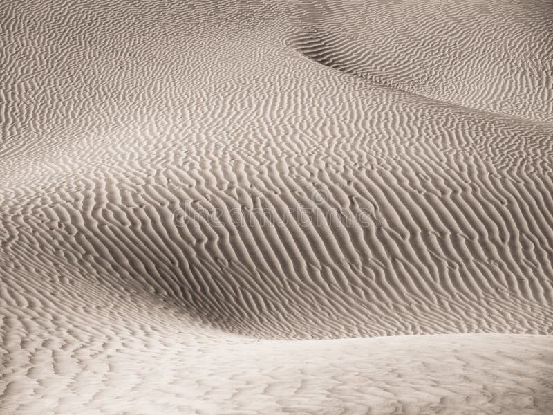 Pattern of Sandy Desert Dunes, B&w Stock Photo - Image of journey ...