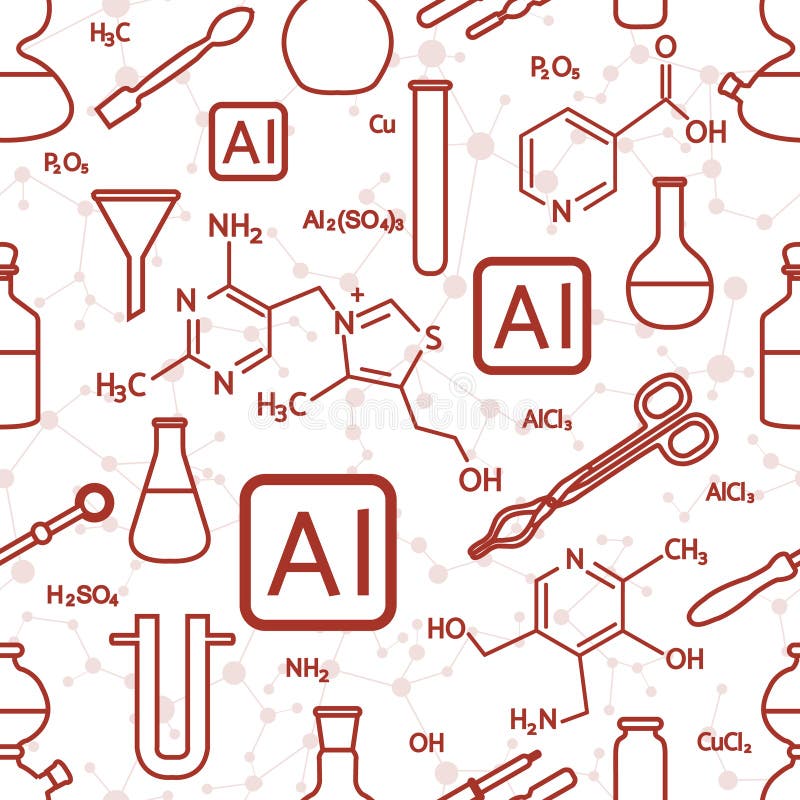 Pattern Science Network AI Smart Research Stock Vector - Illustration ...