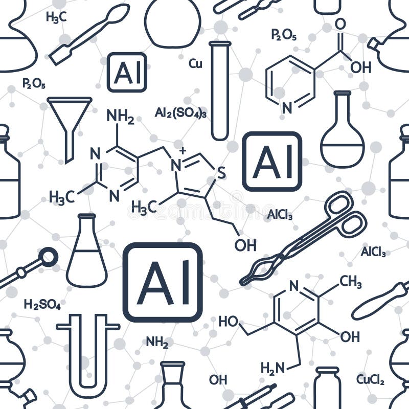 Pattern Science Network AI Smart Research Stock Vector - Illustration ...