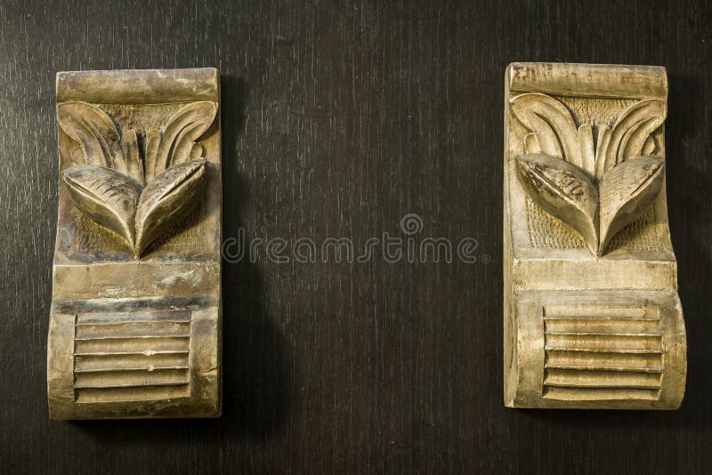 Pattern sculpted in wood stock photo. Image of petals - 106645420