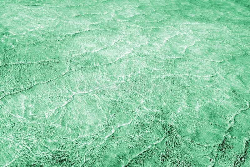 Sunlight Reflections In Green Ocean Waters Stock Image - Image of ocean ...